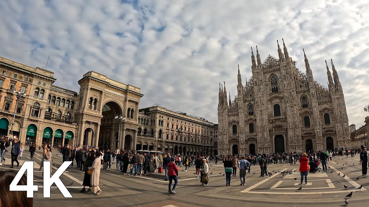 Milan City Center Walk | Beautiful Views & Gentle Ambience | 4K - YouTube