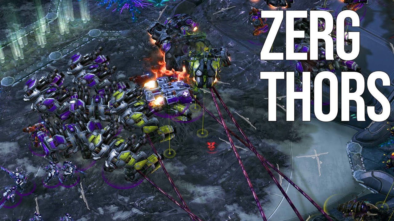 The ULTIMATE Zerg Army Has TERRAN UNITS | Lambo (Z) vs Time (T) - YouTube