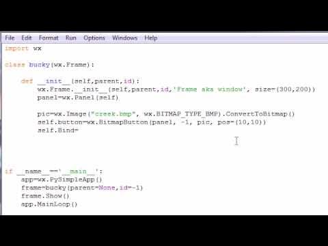 wxPython Programming Tutorial - 9 - Custom Bitmap Buttons - YouTube