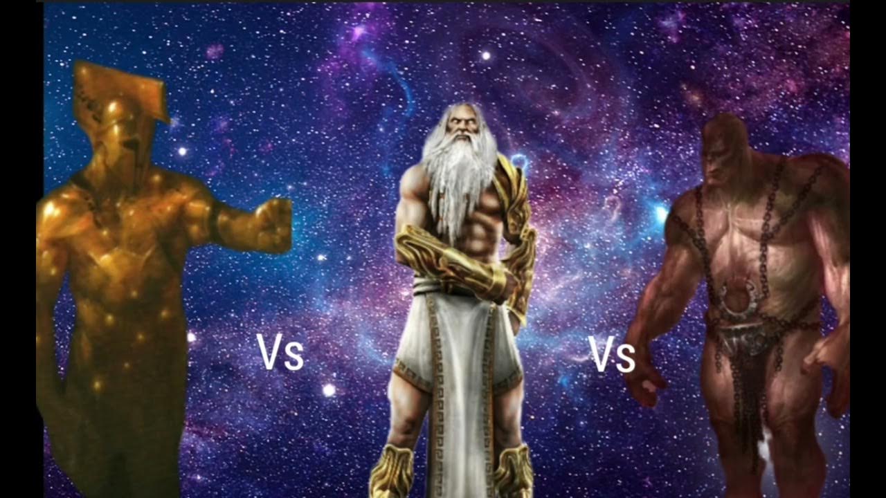 zeus vs kronos vs ouranous #vsbattles #zeus #mythology #godofwar #god #kratos #kratos - YouTube