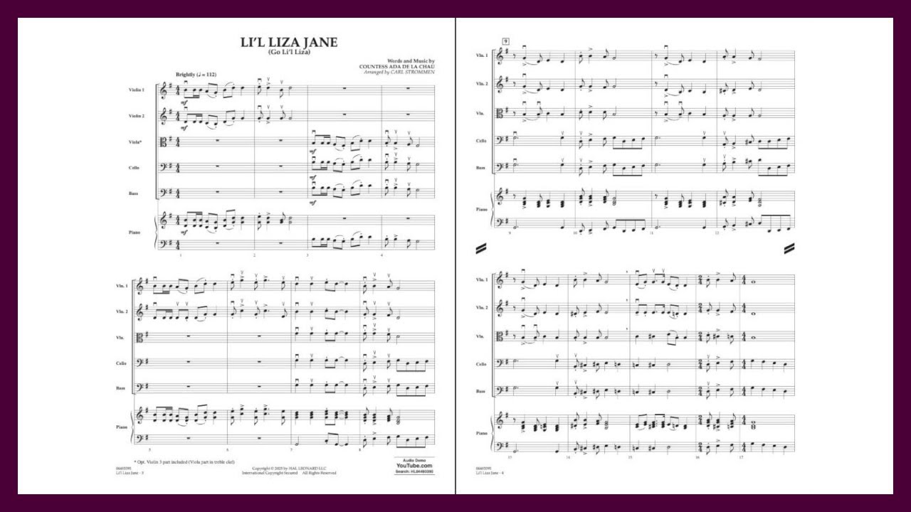 Li'l Liza Jane | Arr. Carl Strommen - YouTube