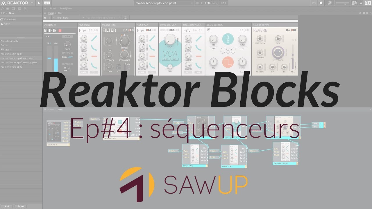 Apprendre Reaktor Blocks Ep#4 : les séquenceurs - YouTube