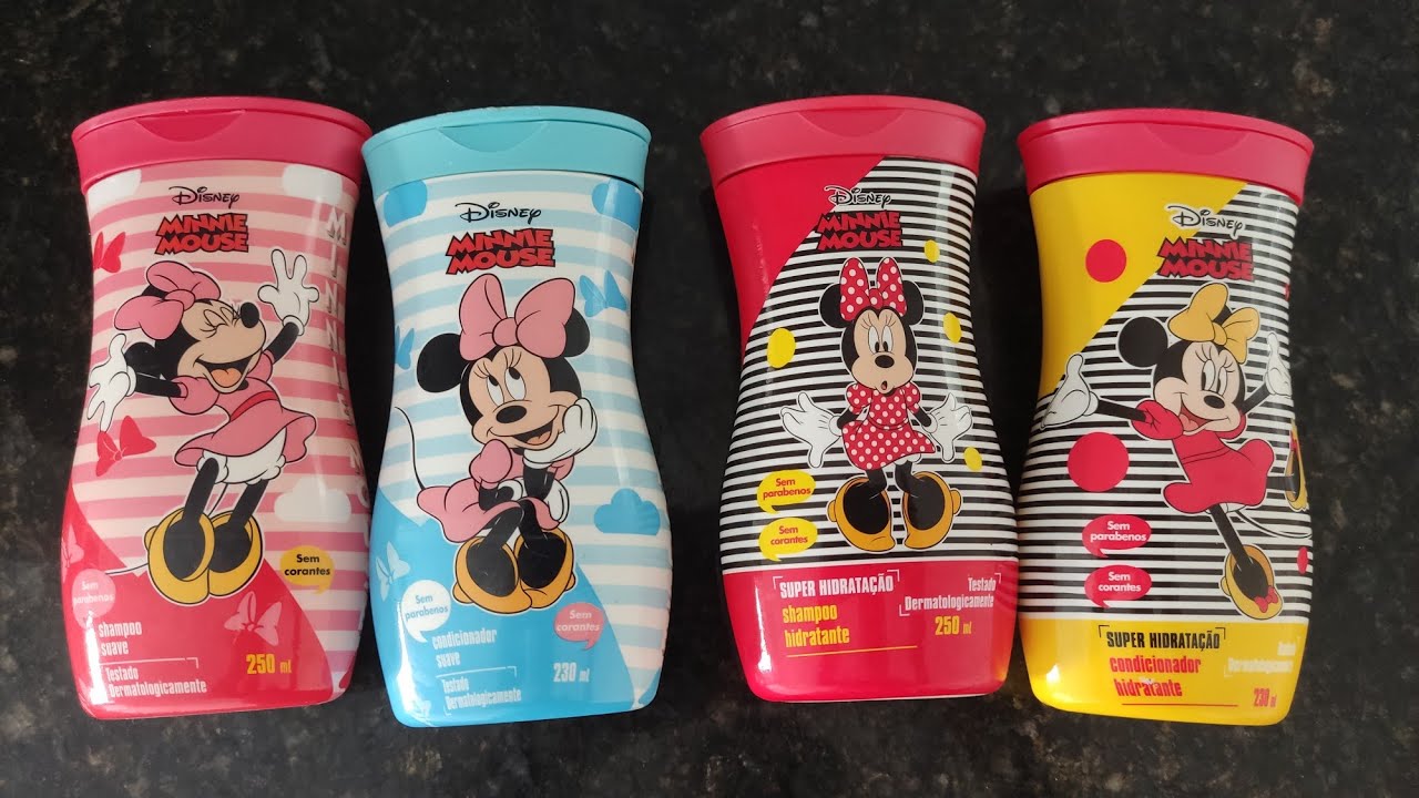 Resenha Shampoo e Condicionador Minnie Mouse Suave e Hidratação # ...