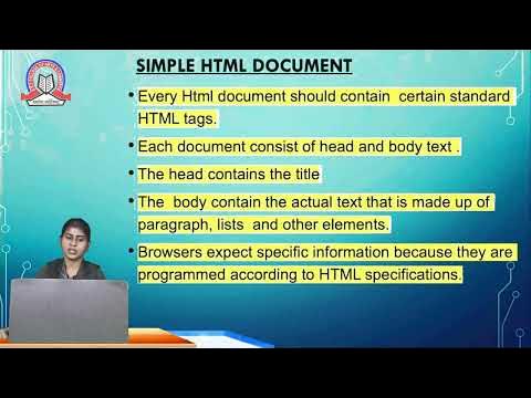 HTML ( Part 2 )| Biofocal Computer Science| XI Science| SST College ...