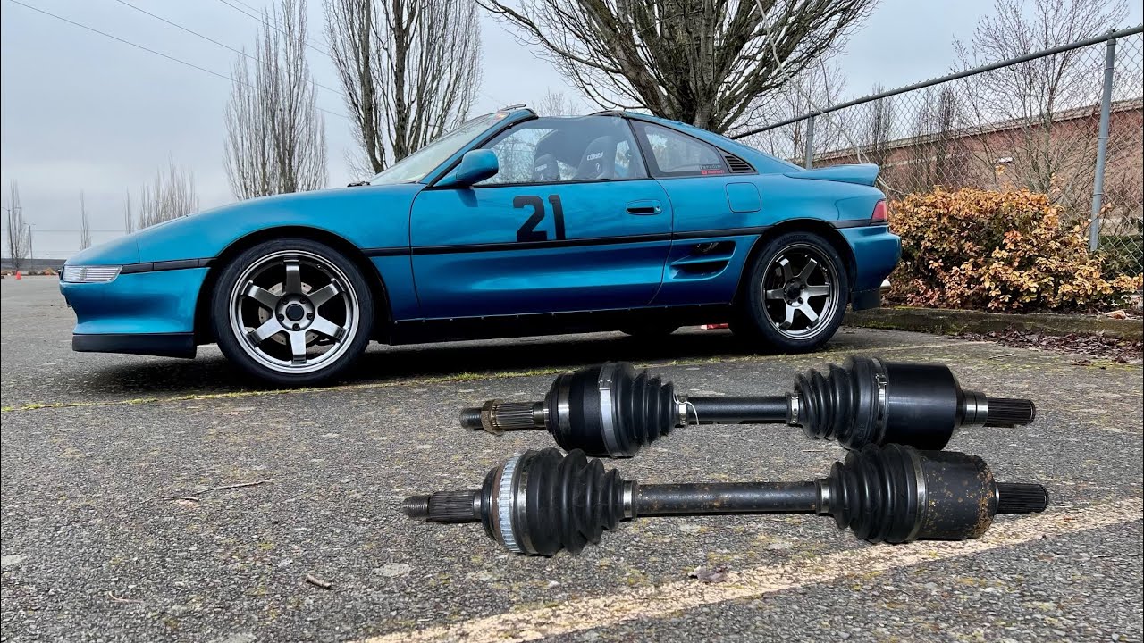 Custom Axle Install Fail.... II Toyota MR2 II Supercharged V6 - YouTube