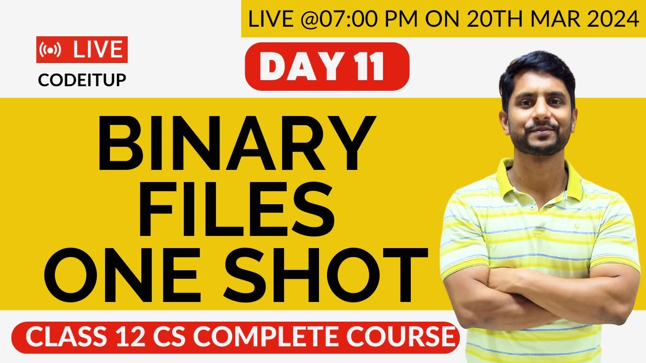 Day 11 Cs Python Class 12 Chapter 04 Python Data File Handling Csv Files One Shot