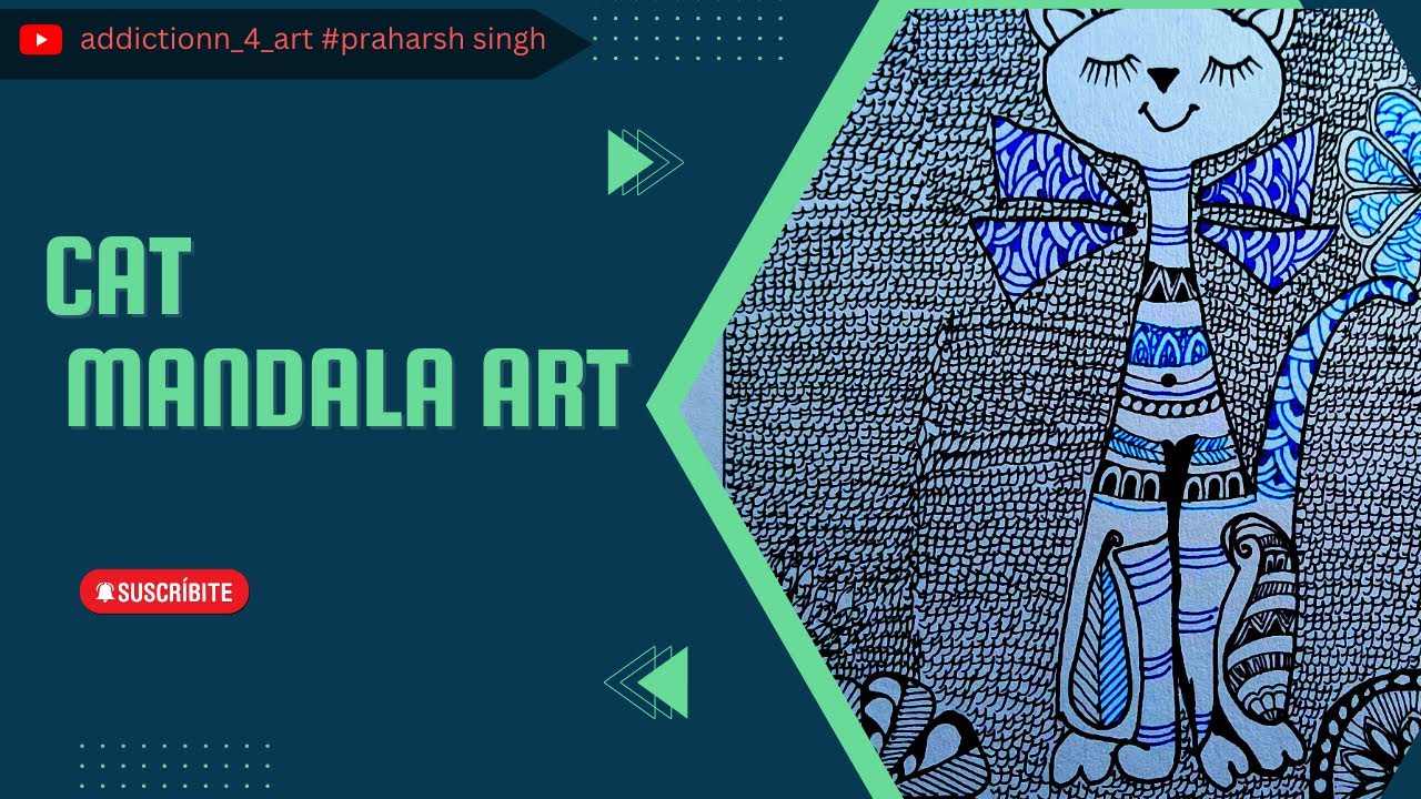 mandala art | cat | How to Draw a Mandala for beginners | step by step ...