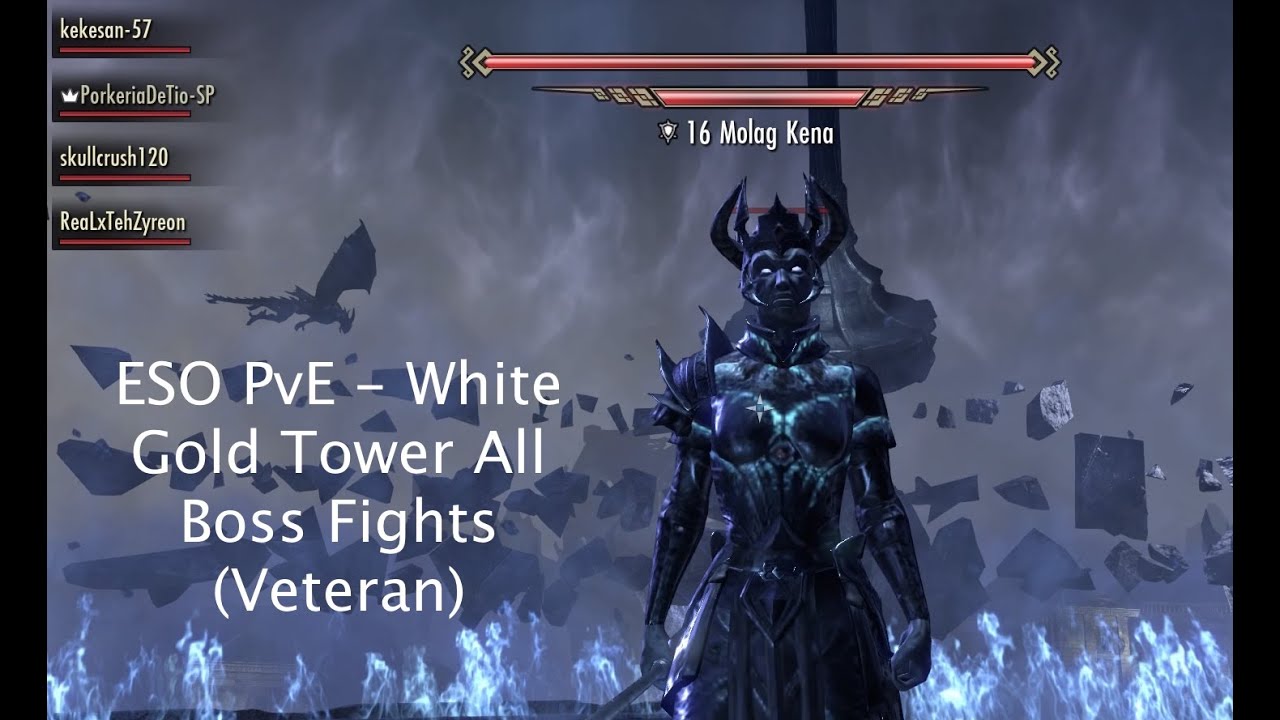 ESO PvE - White Gold Tower All Boss Fights (Veteran) - YouTube