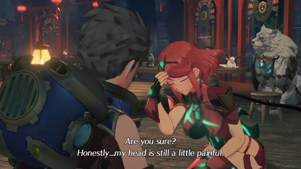 Pyra Finds Out Why Her Head Hurts | Xenoblade Chronicles 2 - YouTube