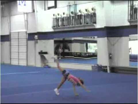 Cheerleader Punch Front to Round Off, Arabian, Round Off, Back ...