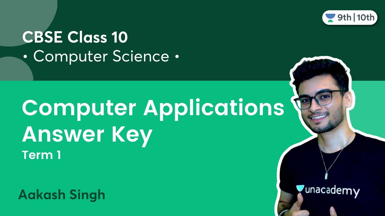 Class 10 Computer Applications Answer Key Term 1 Unacademy Class 9 Class 10 Computer Applications Answer Key Term 1 Unacademy Class 9