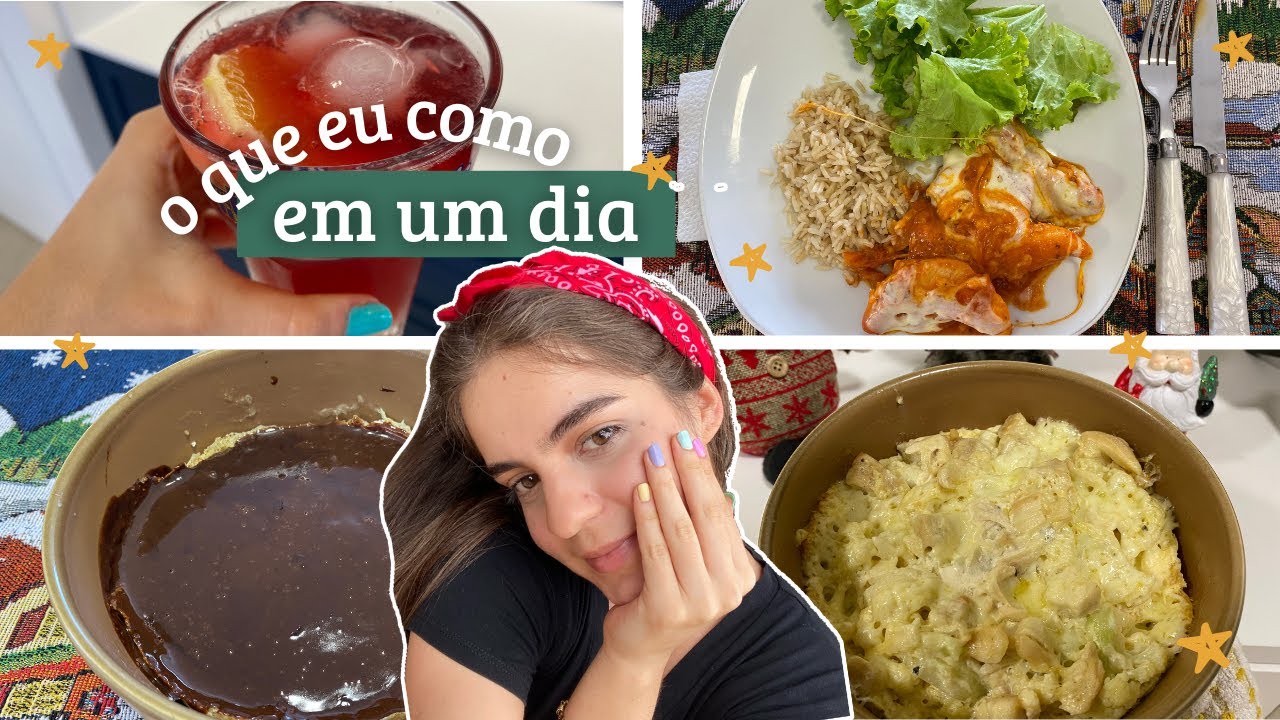 O QUE EU COMO EM UM DIA - YouTube