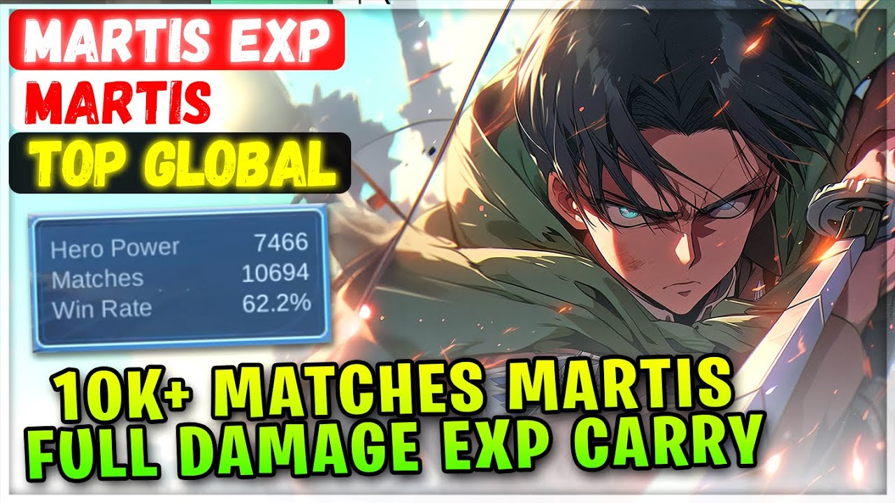10K+ Matches Martis Full Damage EXP Carry [ Top Global Martis ] Martis ...