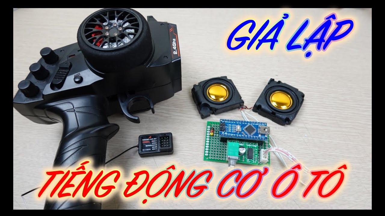 Chế mạch giả lập tiếng động cơ bằng arduino V1 - YouTube