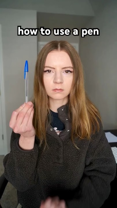 the correct way to use a pen - YouTube