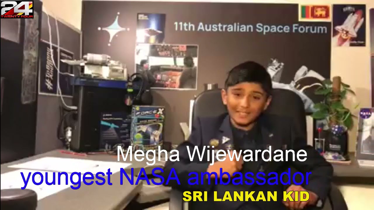 NASA youngest ambassador in the world, mega mahima wijewardhana - YouTube