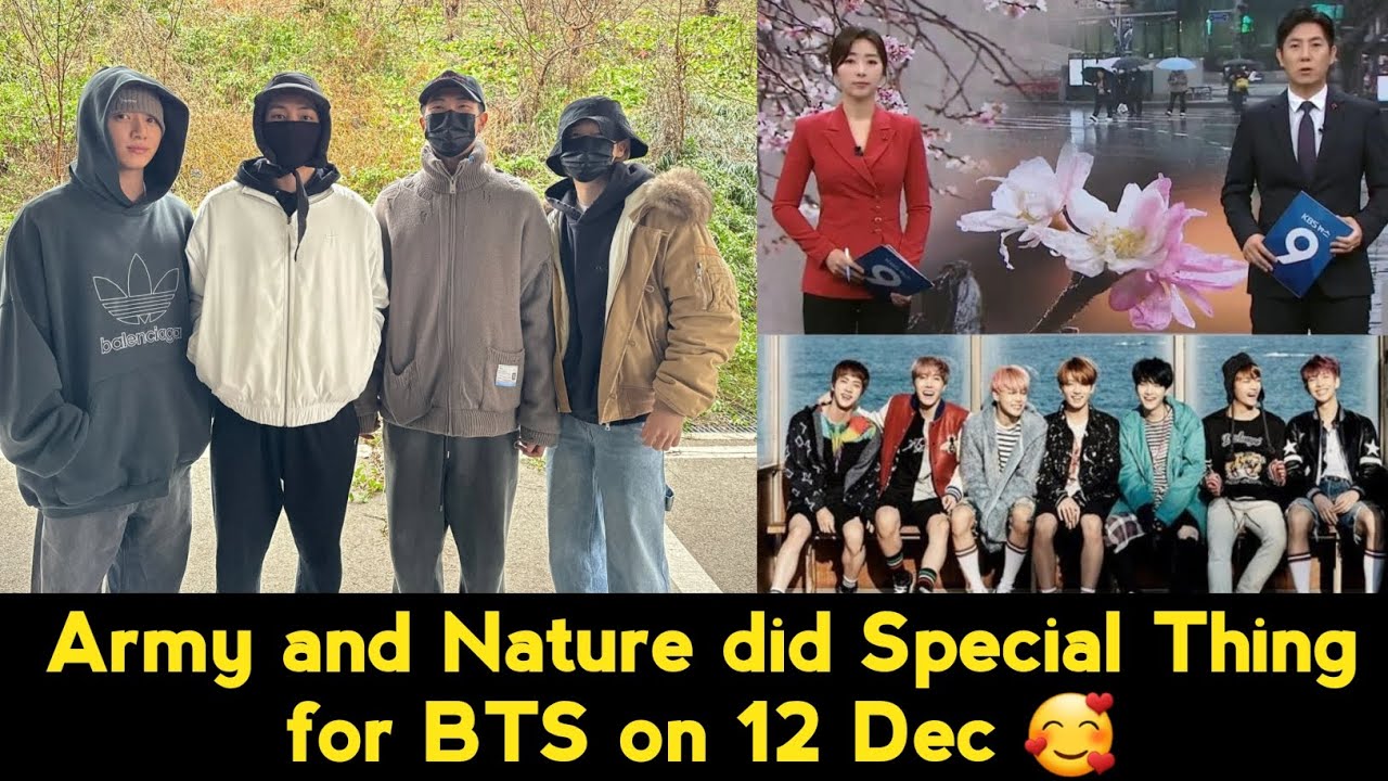 ARMY And NATURE did Precious Thing for BTS on 12 Dec 🥰 Army Last Gift ...
