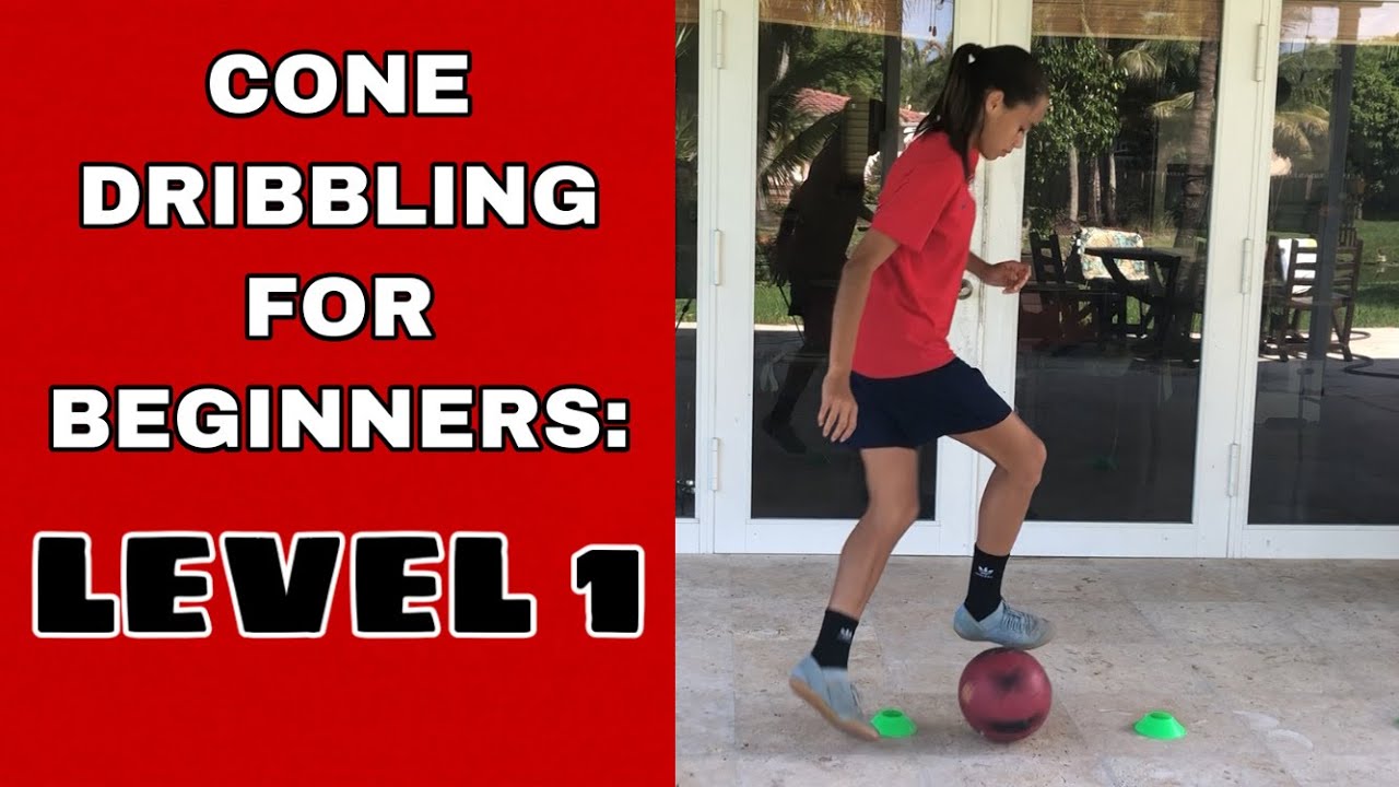 soccer cone dribbling for beginners | kicks 4 kidz - YouTube