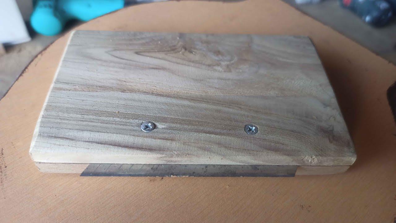 How to make wooden scraper - YouTube