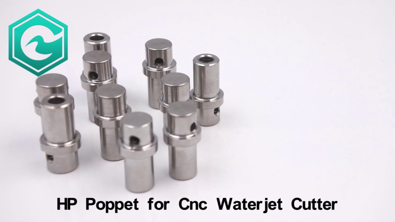 High pressure poppet for waterjet cutting machine - YouTube