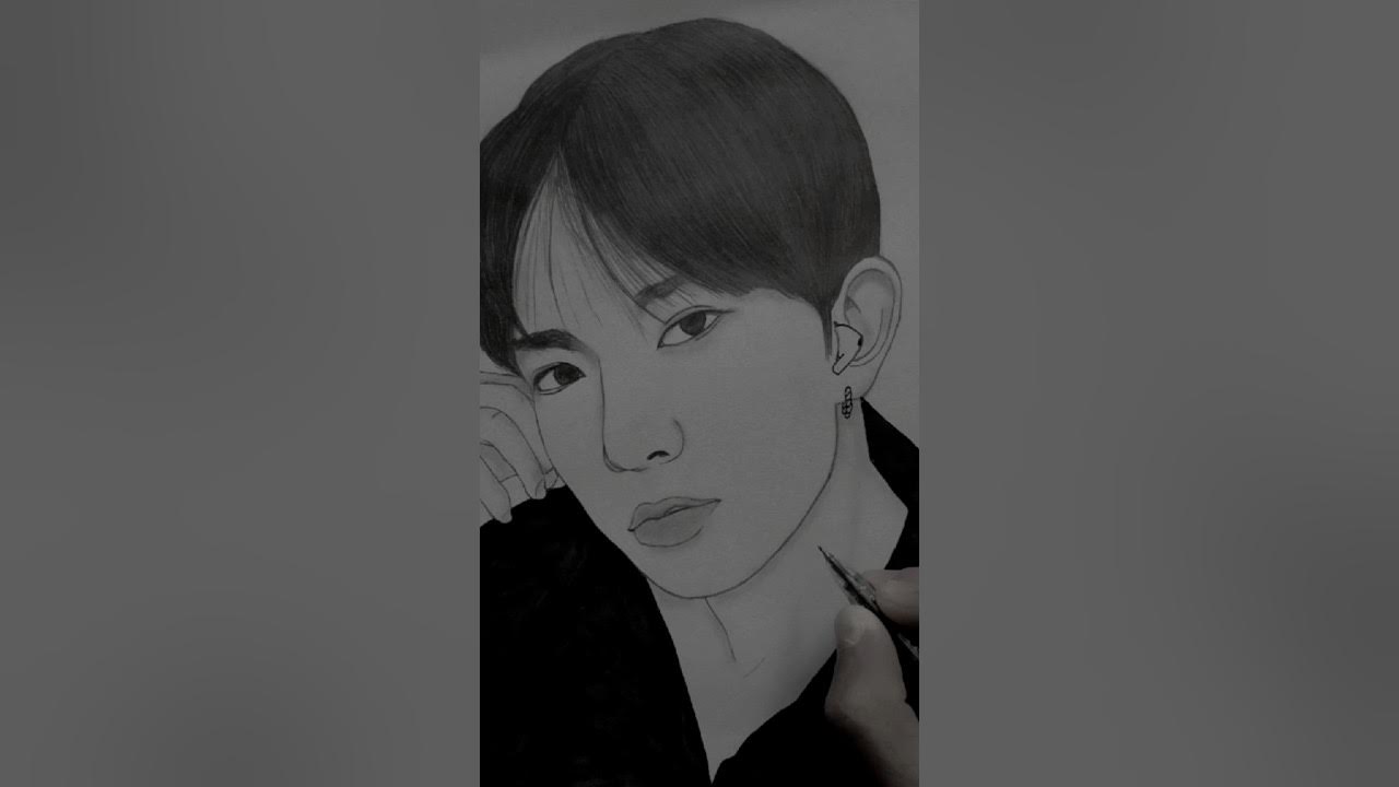 Lee Heeseung Drawing 💜😳 | ENHYPHEN #shorts #drawing #enhypen - YouTube