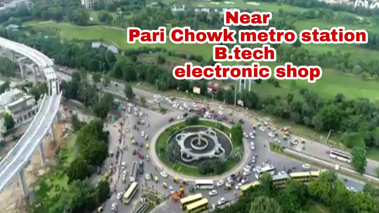 Pari Chowk metro station electronic shop - YouTube