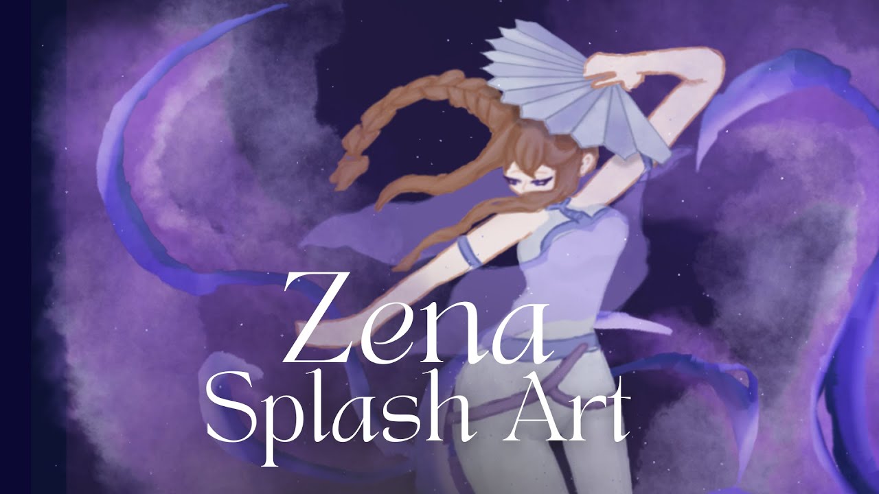 [ #krita #speedpaint ] OC Splash Art~ Zena Heart - YouTube