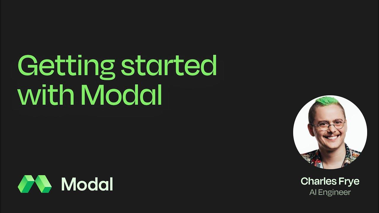 Getting started with Modal - YouTube