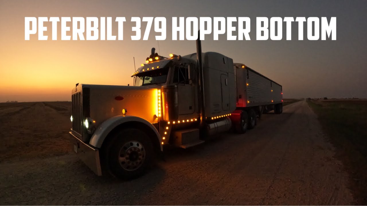 Peterbilt 379 Hopper Bottom Trucking (Owner Operator Trucking) - YouTube