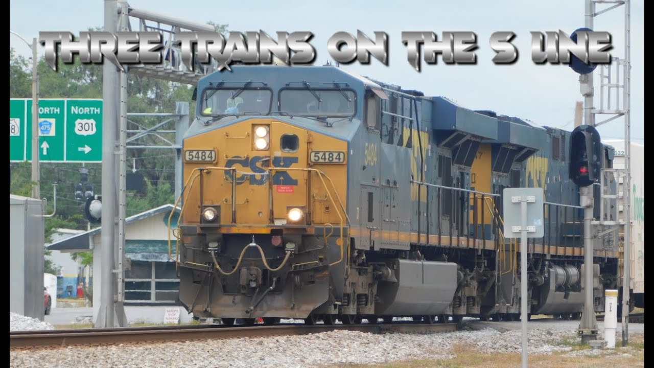 Three Freight Trains on the CSX S Line - YouTube