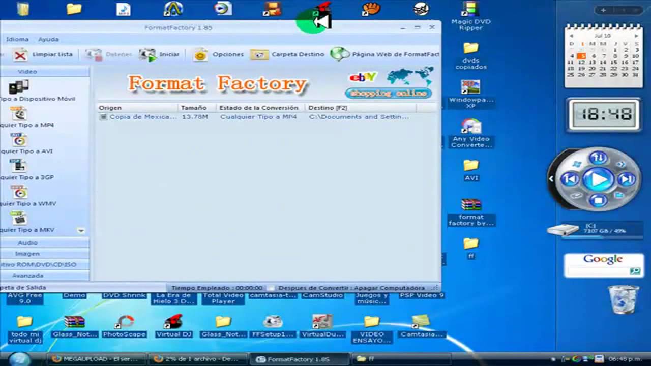 Tutorial Format Factory ¡bien explicado! (cosas basicas) - YouTube