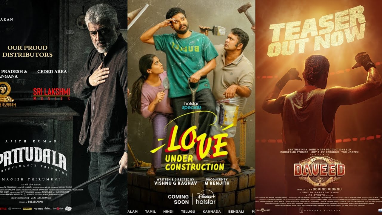 vidamuyarchi update, love under construction release, daveed teaser ...