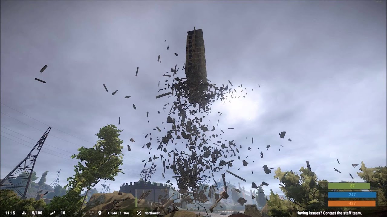 Rust Raid Tower Lag 10000 Max Gibs Youtube
