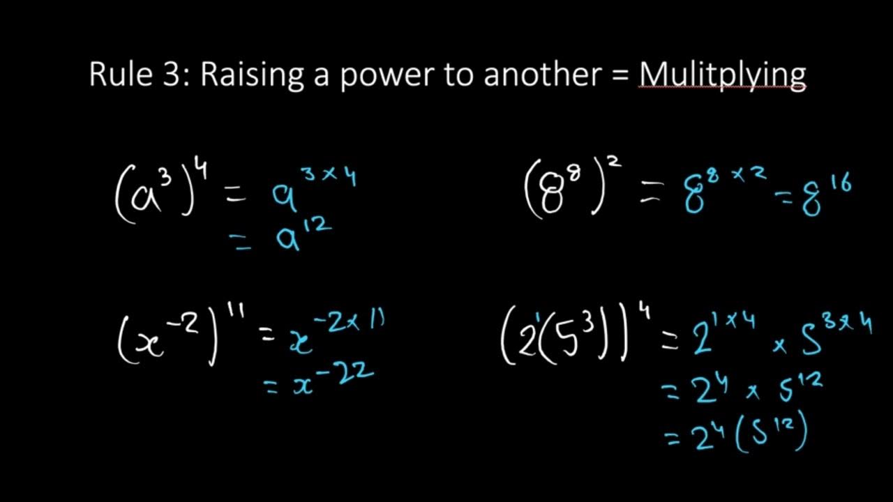 GCSE Maths - The 7 Rules of Indices - Index Notation Part 1 - YouTube