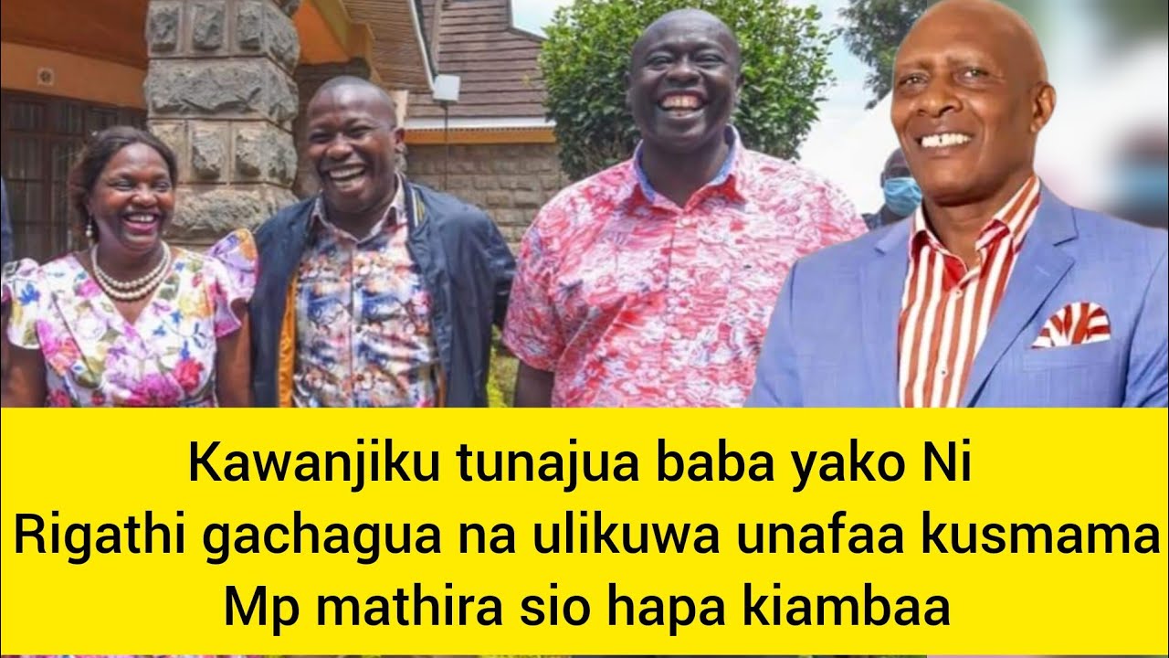 Kawanjiku wi mwana wa gachagua 😂 wanguku kumburania - YouTube