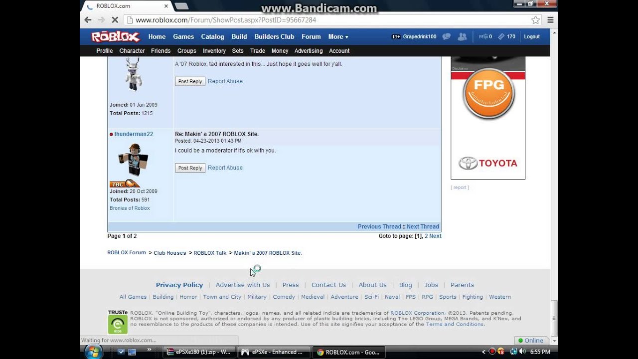 Roblox 2007 site is in development! - YouTube