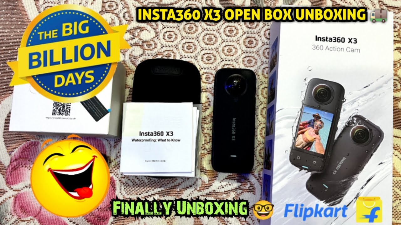 Insta 360 X3 Unboxing | Insta360 X3 Open Box Delivery | Flipkart Big ...