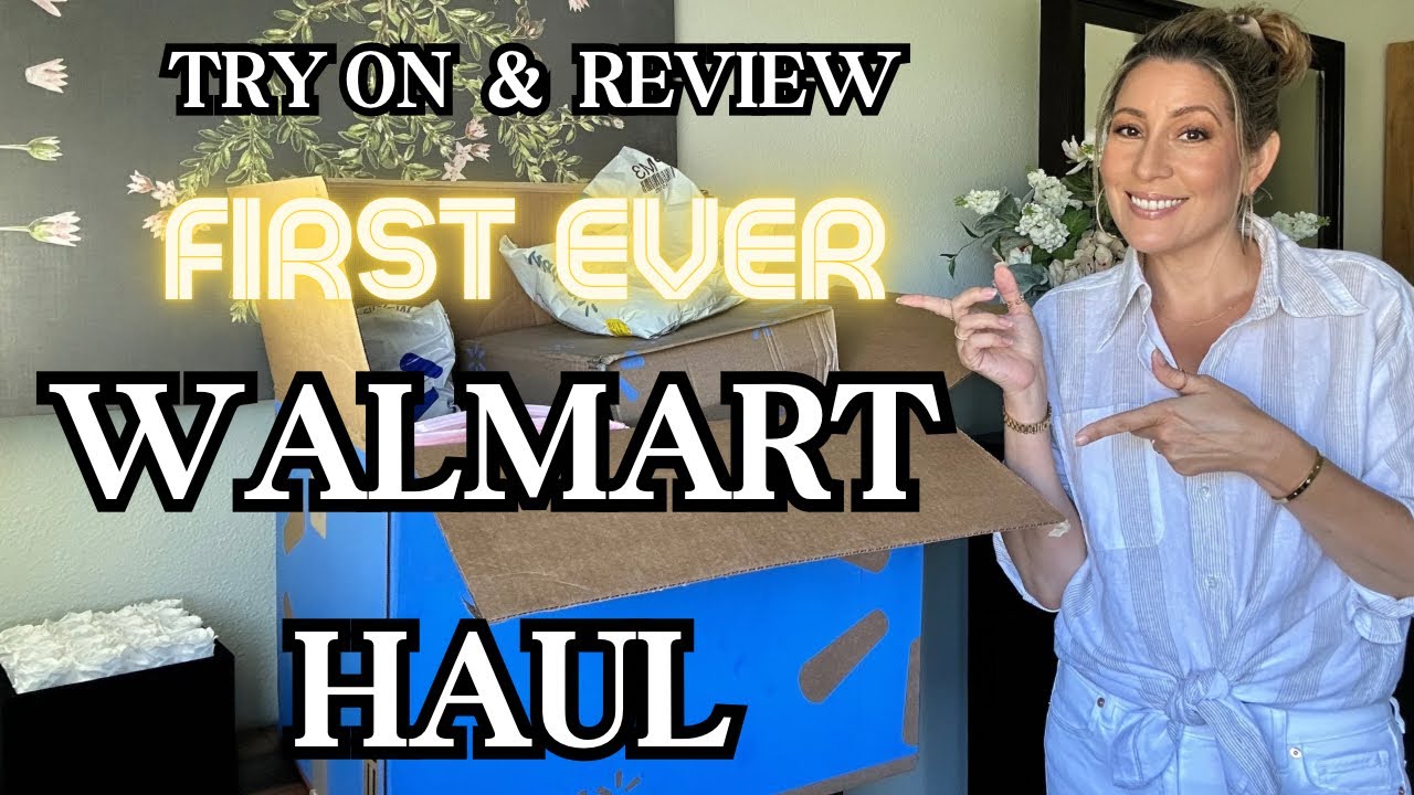 1st WALMART HAUL EVER at 45 | Fashion Over 40 | Faux Leather - YouTube
