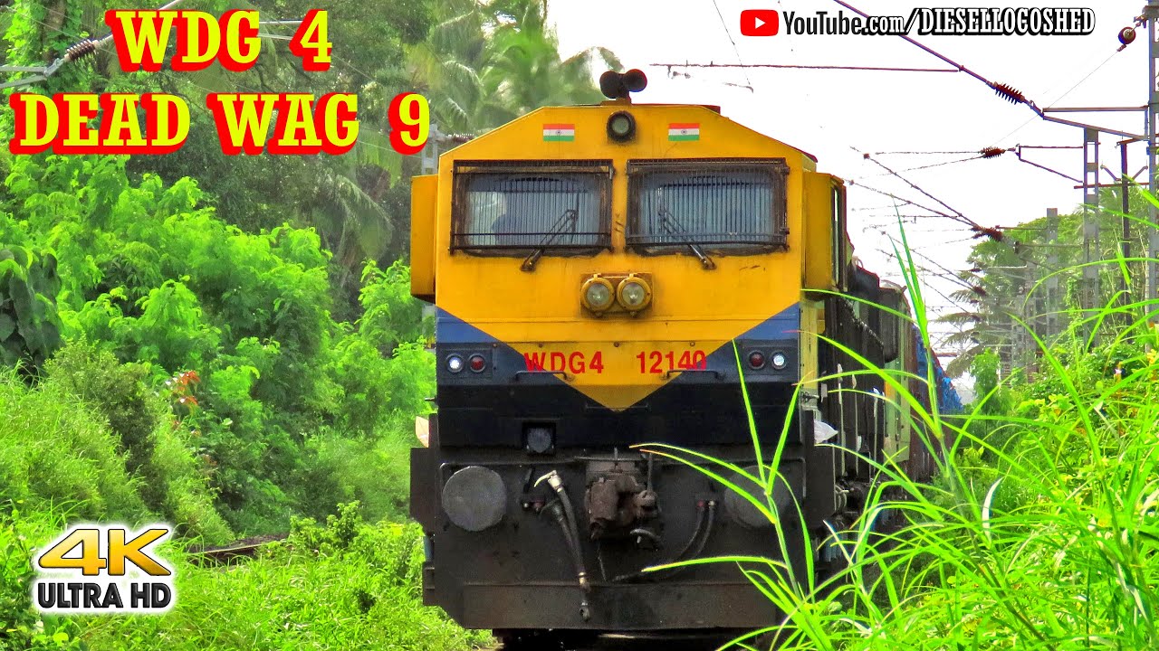 WDG 4 twins and Dead WAG 9 | Goods Train | Indian Railways - YouTube