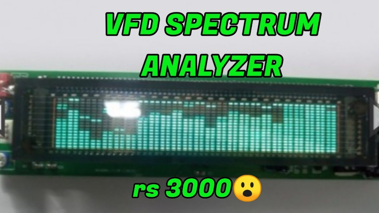 VFD spectrum analyzer - YouTube