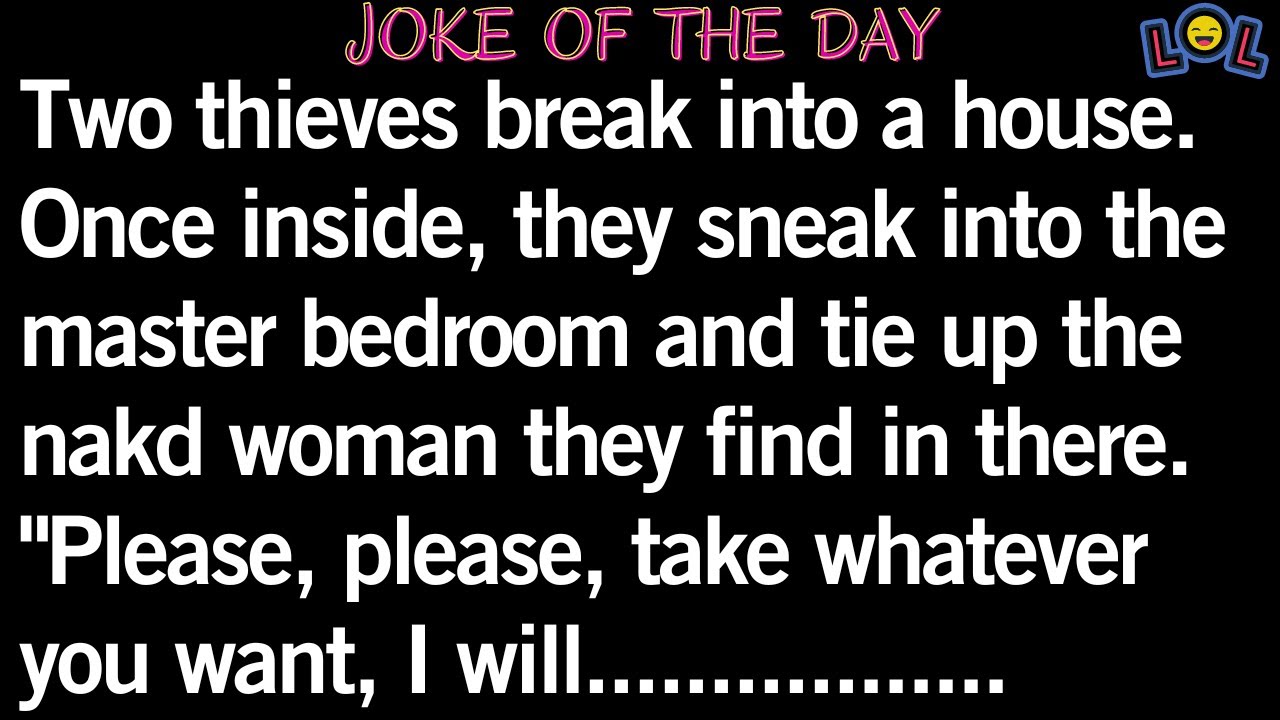 🤣Best Jokes |Two thieves break into a house. Once inside,#loljokes ...
