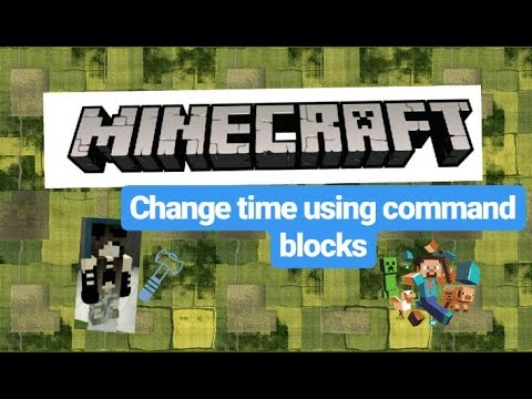 How to change time using command blocks in minecraft?|| subscribe👇🔔 ...