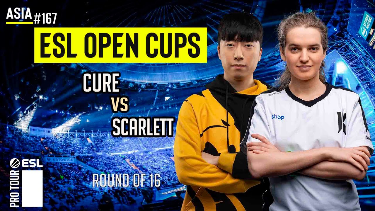 StarCraft 2 - Cure vs Scarlett ESL Open Cup #167 Korea - YouTube