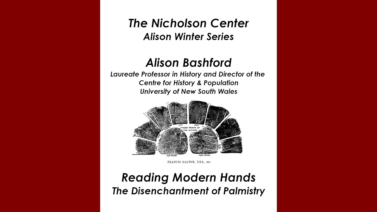 Alison Bashford - Reading Modern Hands - YouTube