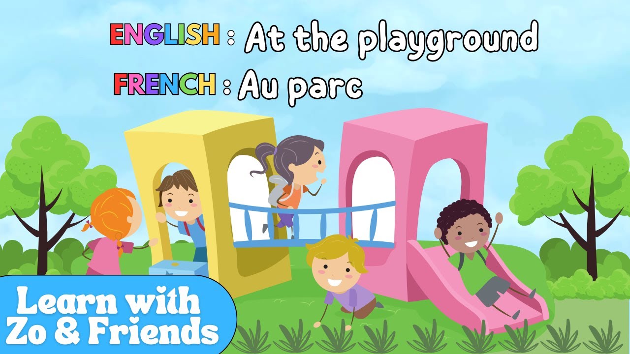 Learn Playground Words in French | Fun English to French Translations ...