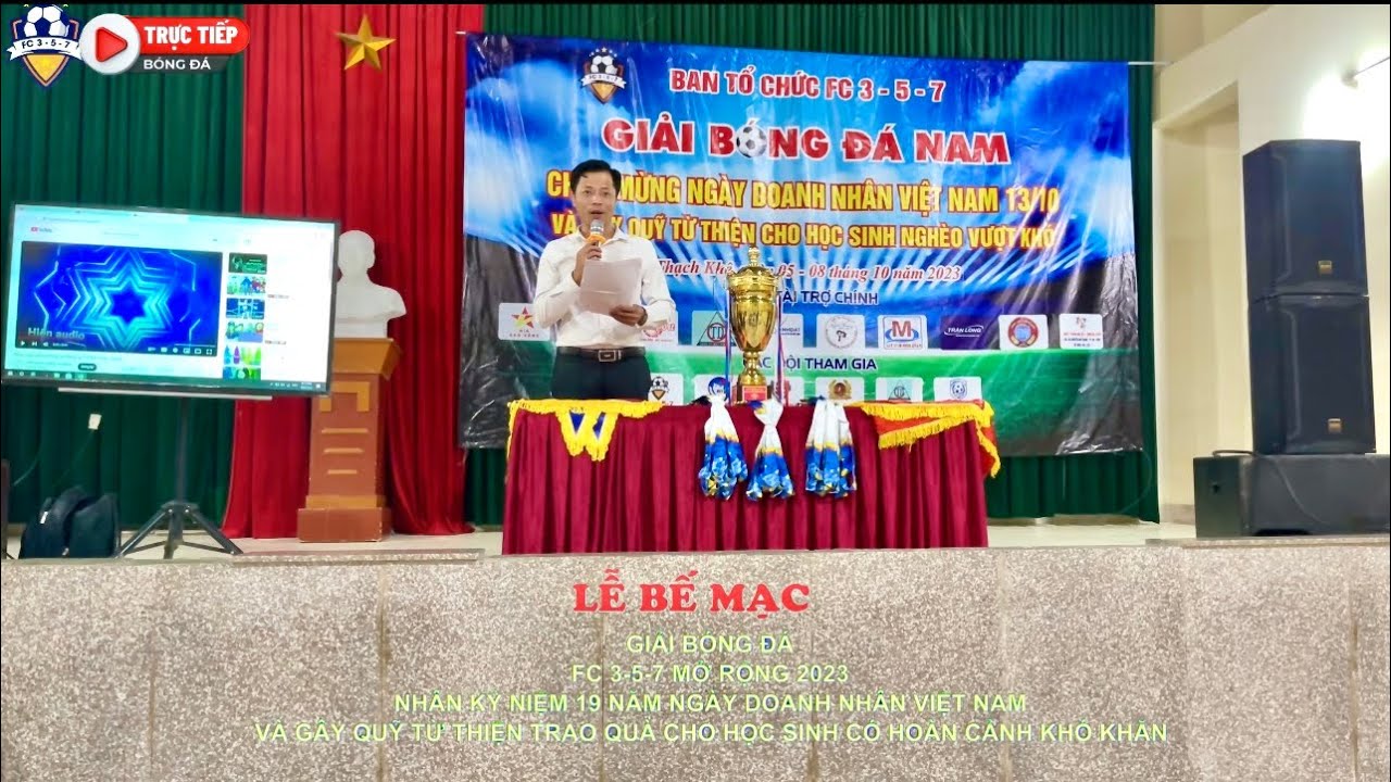 Lễ Bế mạc giải bóng đá nam Fc 3-5-7 mở rộng, gây quỹ từ thiện năm 2023 ...