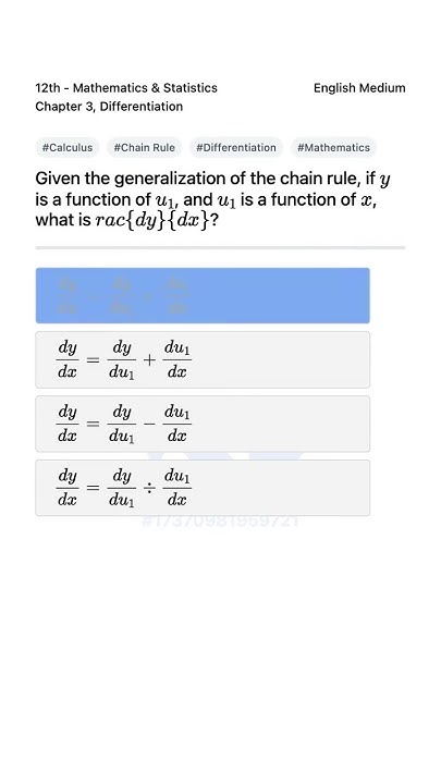 Calculus Chain Rule Made Easy Differentiation - YouTube