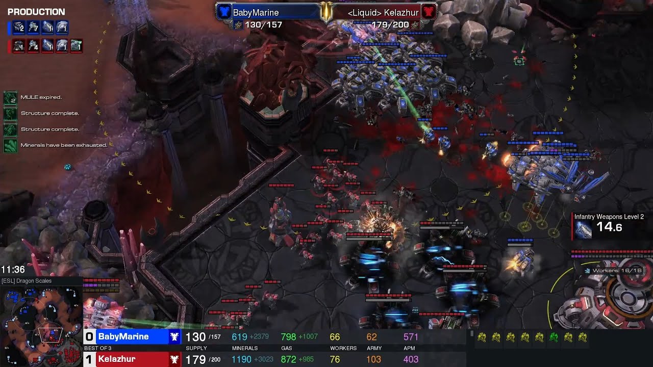 Starcraft II HomeStory Cup XXIII 2023 Jun30 BabyMarine(T) v Kelazhur(T ...