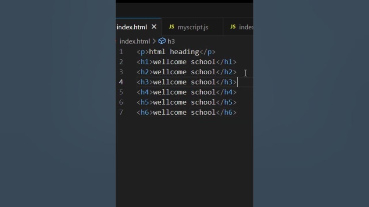 Html Heading Learn Code Coding Html Html5 Htmltutorial Htmlcss Htmlcode Youtube