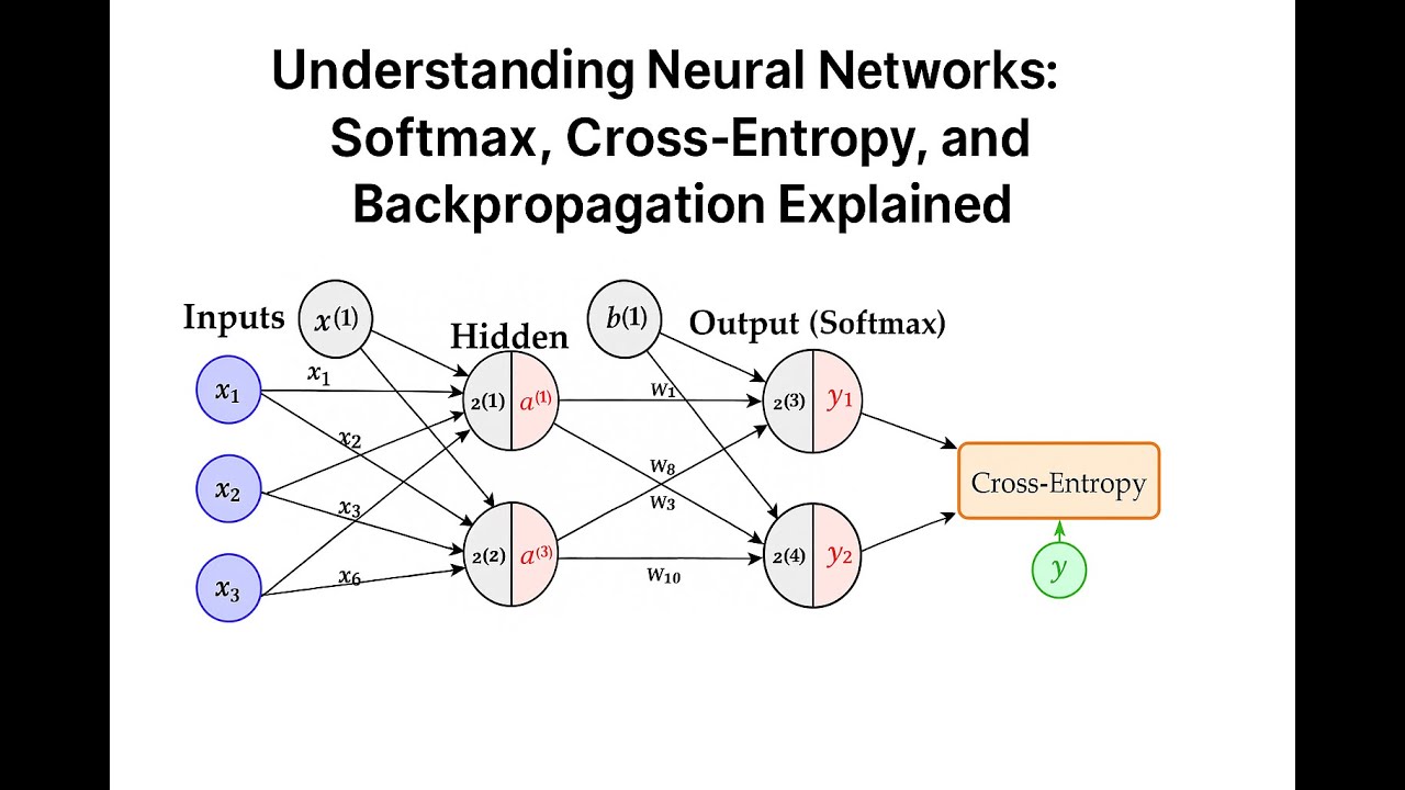 Understanding Neural Networks: Softmax, Cross-Entropy, and Backpropagation Explained - YouTube